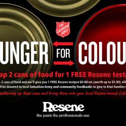 Hunger for Colour – Swap food for a FREE Resene testpot! - Neighbourly