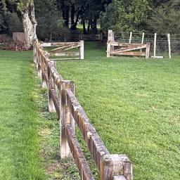 2 RAIL FENCE with POSTS and 2 GATES - Neighbourly Greytown, Greytown