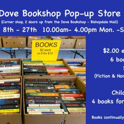 Dove Bookshop Pop - up store Book Sale - Neighbourly Papanui, Christchurch