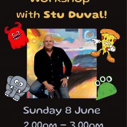 Stu Duval's Cartoon Drawing workshop - Neighbourly Mellons Bay, Auckland