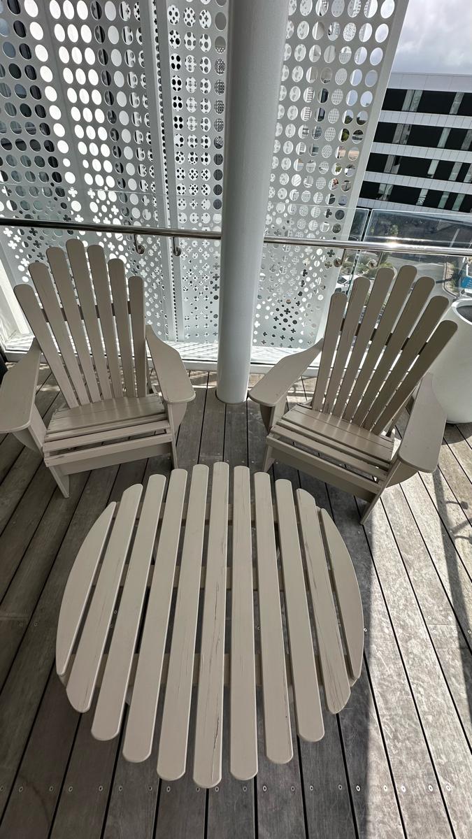 Cape Cod Chairs x2 & table - Neighbourly St Heliers, Auckland